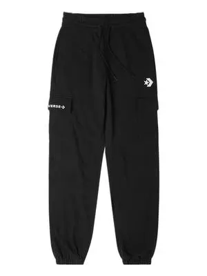 CONVERSE Fashion Knit Logo Cargo Jogger - Black/white