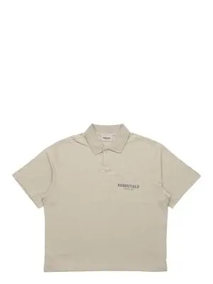 Fear Of God Fear Of God Essentials Fw20 Logo Polo Shirt 'olive' Grey/green