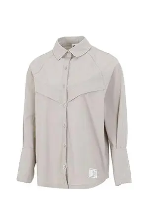 Nike Icn Clsh Wvn Ls Top Long Sleeved Shirt - Grey