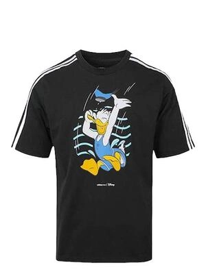 Adidas Neo Donald Duck Sports Short Sleeve T-shirt - Black