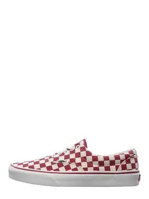 VANS Vans Era Checkerboard Lace-Up Sneakers Red/white