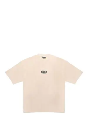 Balenciaga Bb Paris Icon T-shirt Medium Fit 'beige Black - Beige/black