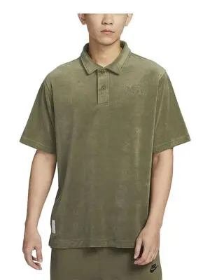 Nike Logo Polo Shirt 'green - Olive/green/multi-color