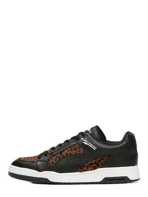 PUMA Slipstream Low Leopard Print Sneakers - Black/brown