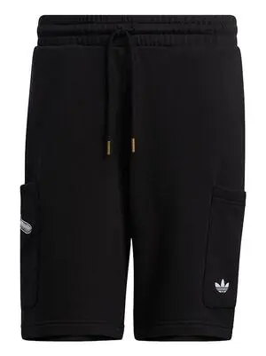 Adidas Originals X Disney Crossover Manga Short 2 Embroidered Sports Shorts - Black