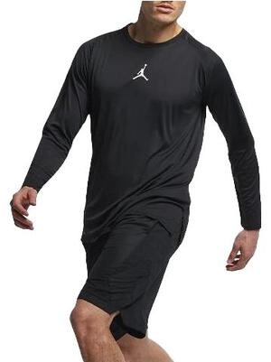 JORDAN Air Round Neck Knit Long Sleeve - Black
