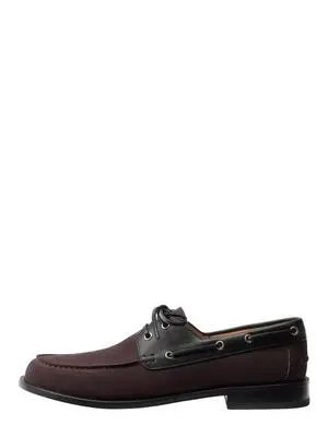 Dior DIOR Archie Boat Shoe Deep Brown