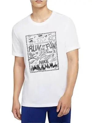 Nike Short Sleeve Graphic T-shirt - White
