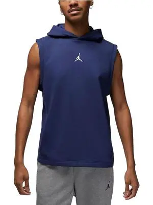 JORDAN Dri-fit Sport Fleece Sleeveless Hoodie - Blue