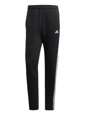 Adidas Solid Color Stripe Knit Sports Pants/trousers/joggers Black - Default Color