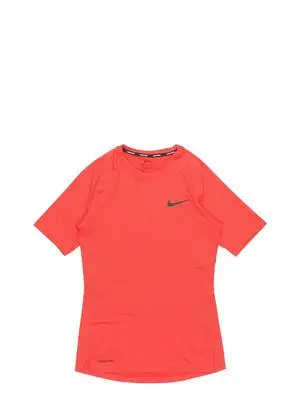 Nike Pro Logo Training Quick Dry Short Sleeve Shirt - Red