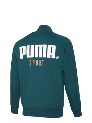 PUMA Casual Sports Breathable Alphabet Printing Stand Collar Jacket - Green