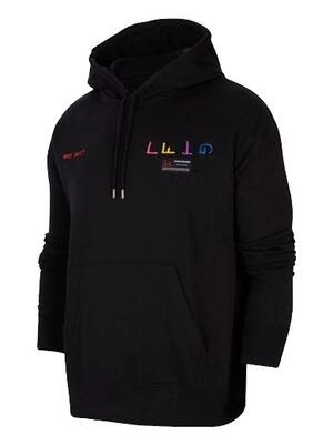 JORDAN Why Not Printing Pattern Hoodie - Black