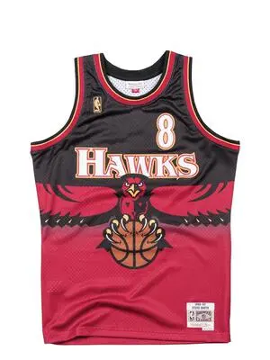 Mitchell & Ness X Nba Atlanta Hawks 1996-97 Road Swingman Jersey - Red/black
