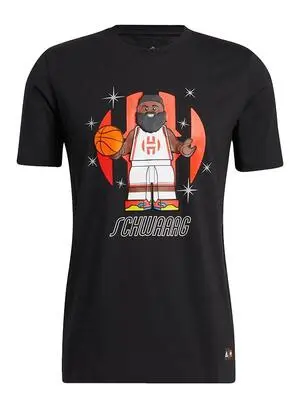 Adidas Adidas X Lego Harden Tee 'black White Orange' Black