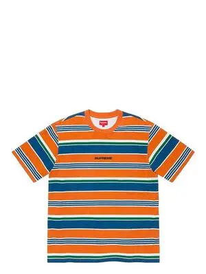 Supreme Striped Short Sleeve Top - Orange