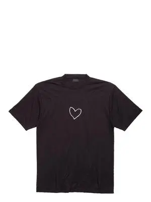 Balenciaga Large Fit Graphic T-shirt - Black