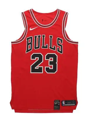 JORDAN Air Nba Chicago Bulls Icon Edition Authentic Jersey - Red/black