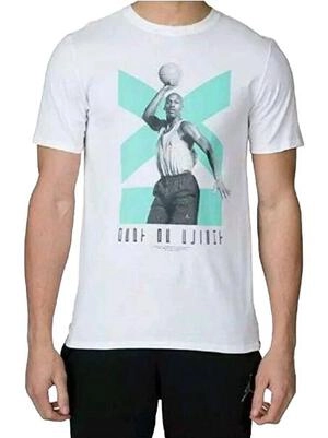 JORDAN Retro 11 T-shirt 'white - White/blue