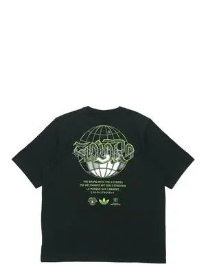 Adidas Originals Short Sleeve T-shirt With Back Graffiti Print - Black