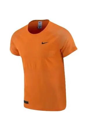 Nike Dri-fit Adv Run Division Techknit Short-sleeve Running Top - Orange