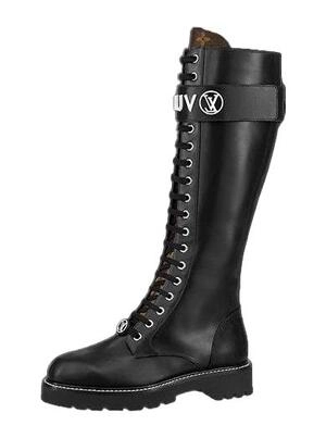 LOUIS VUITTON Territory Flat High Ranger Boots - Black