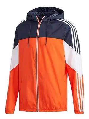 Adidas Neo Colorblock Zip-up Track Jacket - Orange