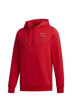 Adidas Neo Pullover Hooded Sweatshirt - Red