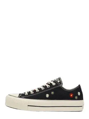 CONVERSE Chuck Taylor All Star Lift Low "daisy Embroidery - Black