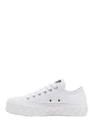CONVERSE Chuck Taylor All Star Low Top Sneakers With Braided Sole - White