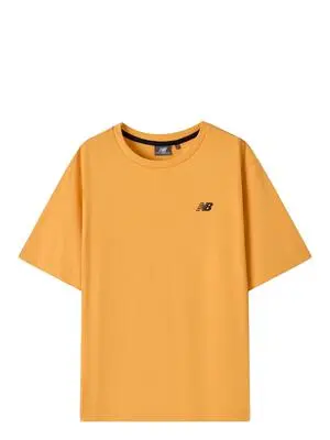 NEW BALANCE Logo Print Crewneck T-shirt - Yellow/black