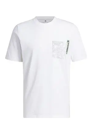 Adidas City Escape Graphic Pocket Tee - White