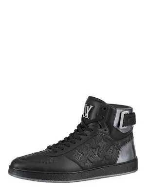 LOUIS VUITTON Rivoli High-top Sneakers - Black/silver