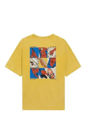 LI-NING X Marvel Spider Comic Graphic T-shirt 'yellow - Yellow/multi-color