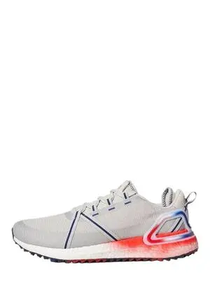 Adidas Solarthon Primegreen Spikeless Golf Shoes - Grey/red