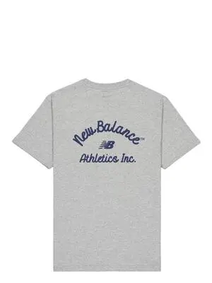 NEW BALANCE New Balance Athletics Back Print T-shirt Asia Sizing 'grey' Grey