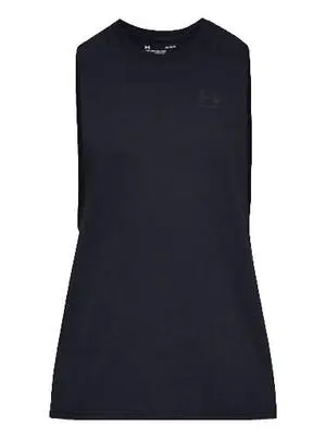 Under Armour Sportstyle Left Chest Cut-off Tank Top - Black