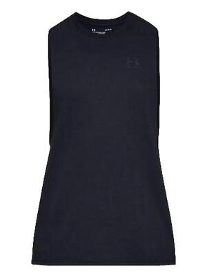 Under Armour Sportstyle Left Chest Cut-off Tank Top - Black