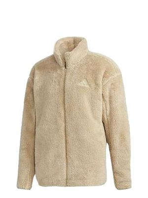 Adidas Fleece Stand Collar Jacket - Brown