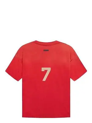 Fear Of God Fear Of God 7 Tee 'vintage Red' Red
