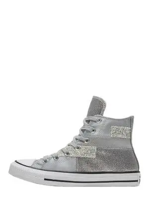 CONVERSE Chuck Taylor All Star High Top Sneakers With Glitter Accents - Grey