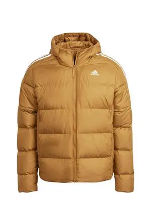 Adidas Padded Hooded Jacket With Stripes - Default Colorway