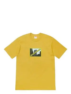Supreme Supreme Ss19 Greetings Tee Printing Short Sleeve Unisex Yellow Yellow