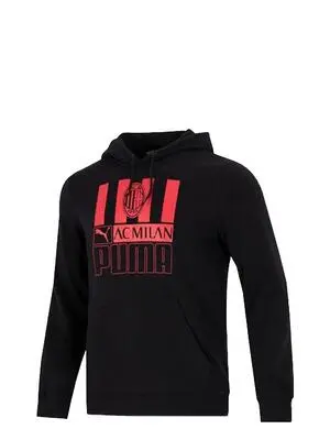 PUMA Ac Milan Football Pullover Hoodie - Black