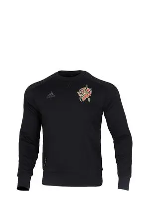 Adidas Manchester United Pullover Sweatshirt - Black