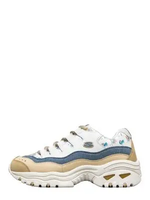 Sketchers Athletic Lace-up Sneakers - Whiteyellowblue