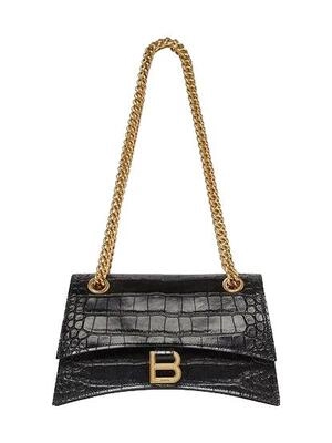 Balenciaga Crush Small Chain Bag - Black