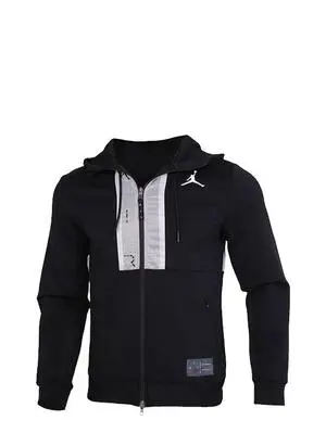 JORDAN Air Casual Sports Hooded Jacket - Black