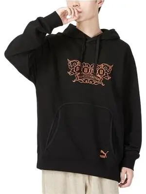 PUMA Das Cc Graphic Crew Sweater - Black/orange