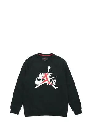 Nike Jordan Air Flying Print Knit Pullover - Black